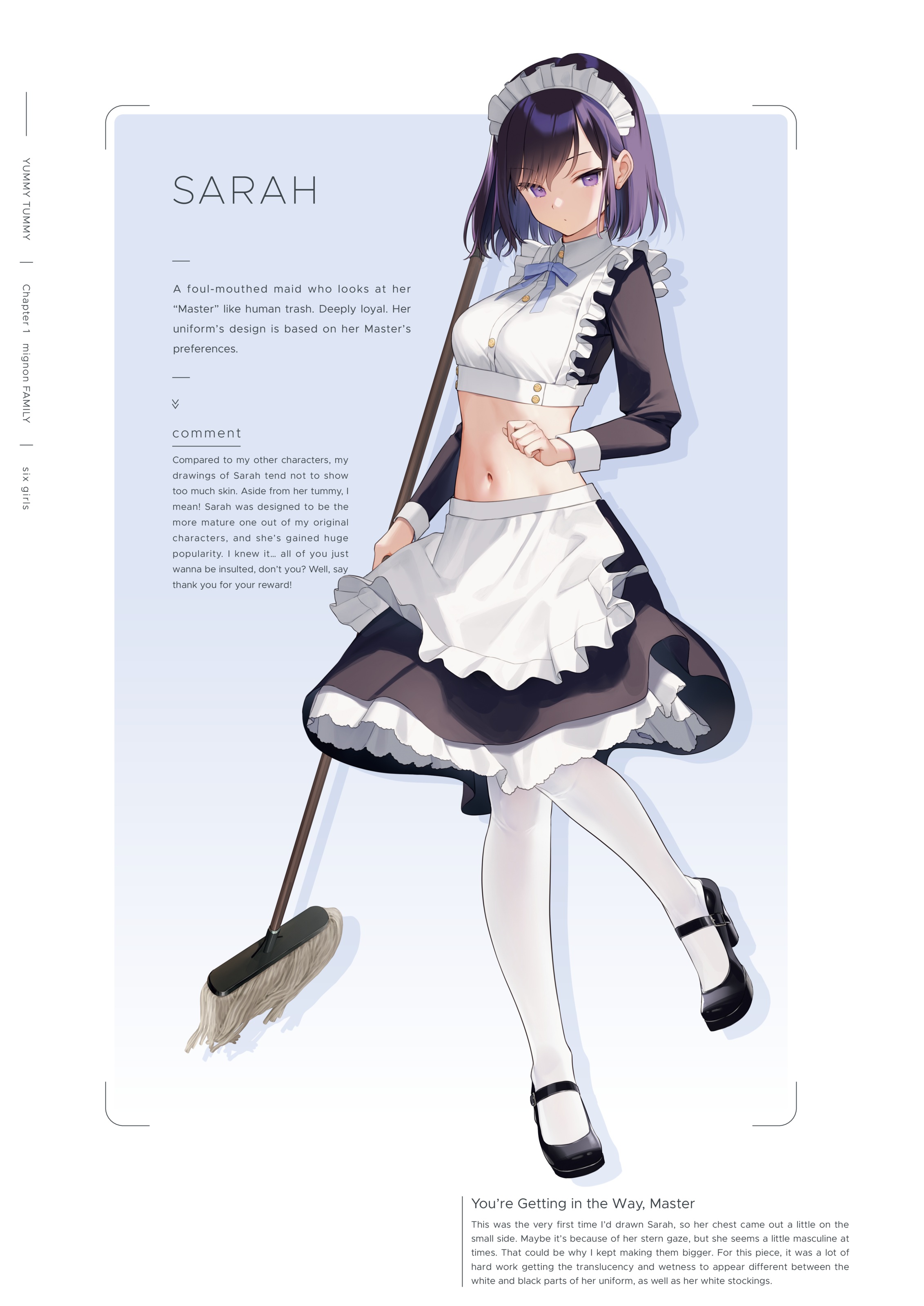 mignon sarah (mignon) digital version heels maid skirt lift translated | #1236987 | yande.re